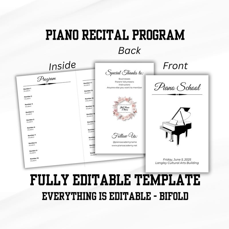 Piano Recital - Etsy
