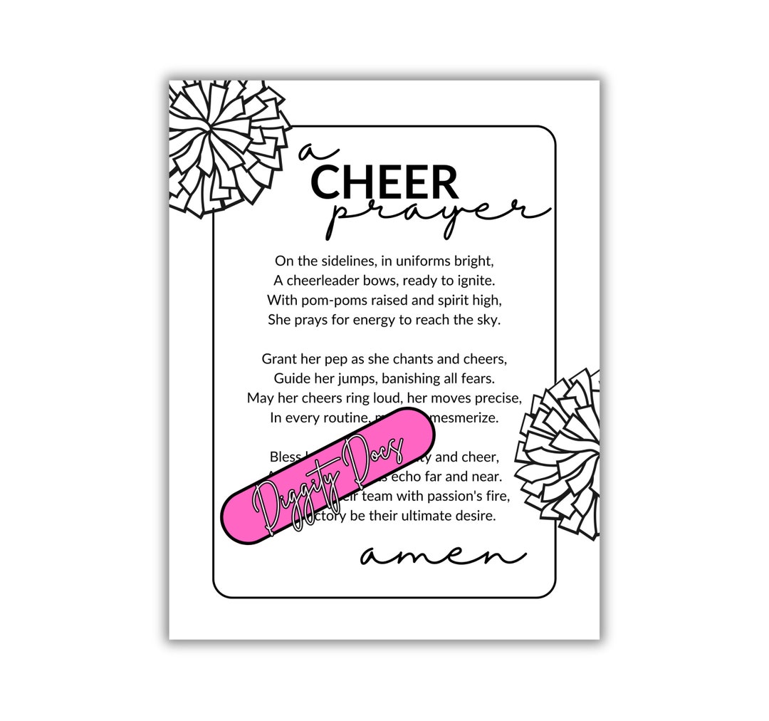 Cheer Prayer Cards: Elevate Your Cheer Journey With Inspirational ...