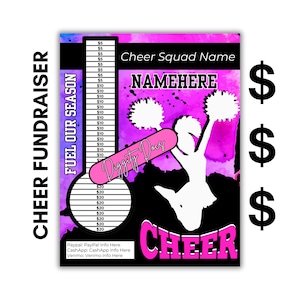 FUEL MY SEASON Fill My Meter Editable Cheer Fundraiser Fuel Our Season ...