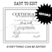 EDITABLE Marching Band Participation Certificate | 11x8.5 | Honor Your ...