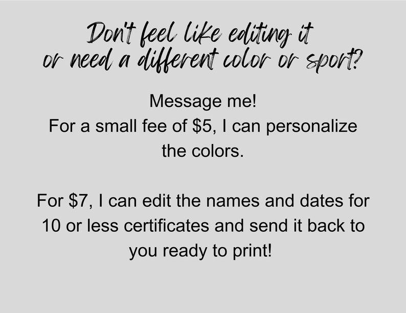 T-BALL EDITABLE Award Certificates Cute Red & Blue - Etsy