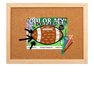FULLY EDITABLE Color My Dollars, Fill My Football, Youth Football, Pee ...