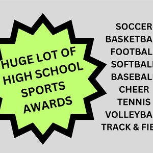 SPORTS Award Certificates BUNDLE | Editable High School Awards | End of ...