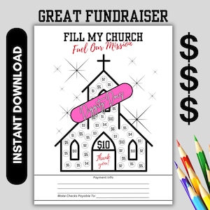CHURCH BUILDING FUND Fundraiser Printable | Building Fundraising ...