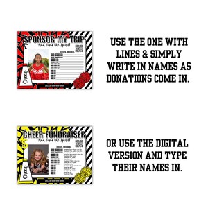 CHEER FUNDRAISER SET: 6 Fully Editable Design Options for Cheer Camps ...