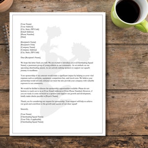 CHEER SPONSORSHIP LETTER: Customize and Support Your Local Cheer Squad ...