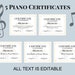 EDITABLE PIANO RECITAL Certificates Piano Awards Piano Theory Recital ...