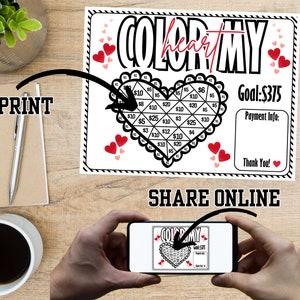 COLOR MY HEART Valentine's Day Fundraiser, Fill My Heart, Healthy Heart ...