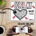 COLOR MY HEART Valentine's Day Fundraiser, Fill My Heart, Healthy Heart ...