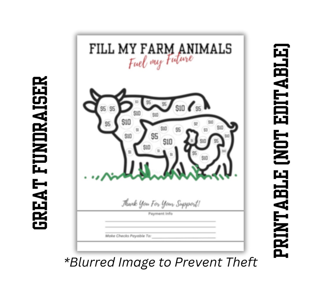 Fill My FARM ANIMALS: High School Fundraiser for Future Farmers ...