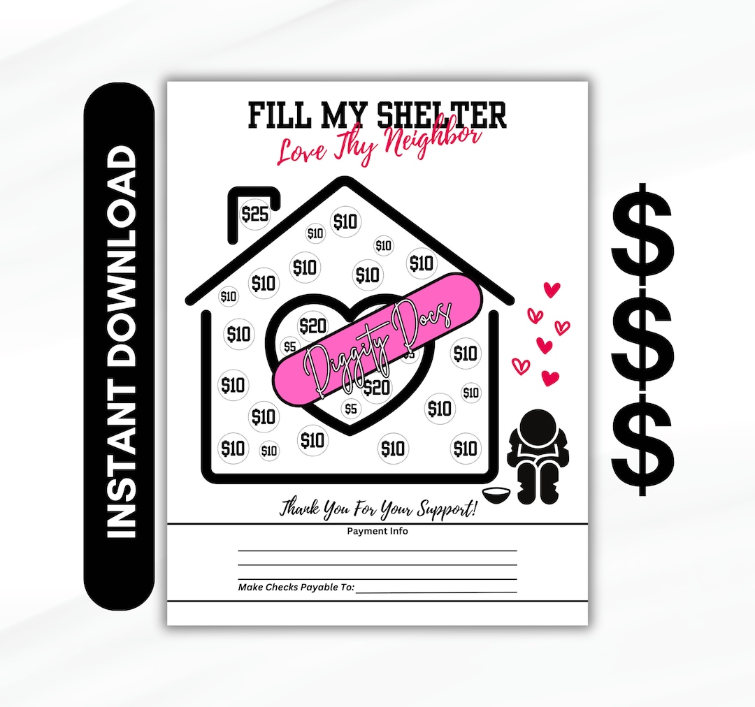 Fill My Shelter Fundraiser: Print & Support Local Homeless Shelters ...