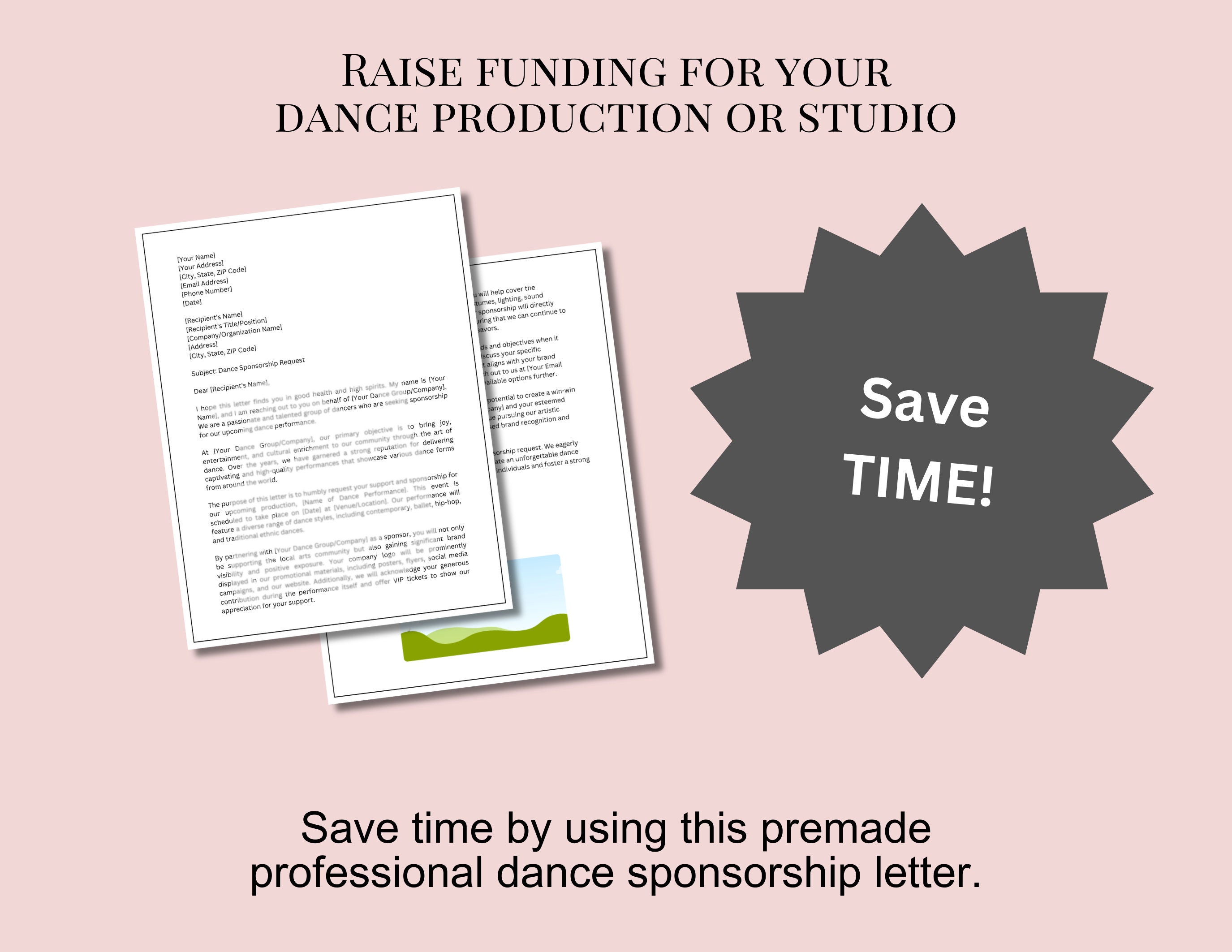 Dance Sponsorship Letter: Customize and Support the Art of Dance ...