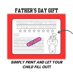 Father's Day Certificate PDF Printable - Print & Fill Out. Perfect Gift ...