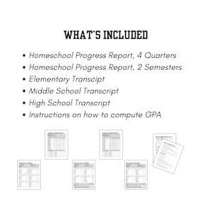 Homeschool Record Keeping Set: Editable Progress Reports, Transcripts ...