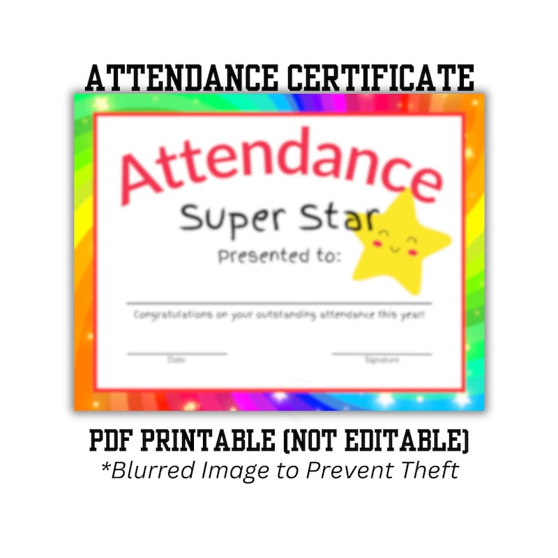 Attendance Posters - Etsy UK