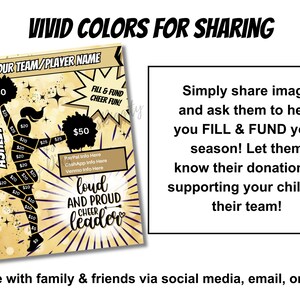 CHEER FUNDRAISER for Cheer Competitions Editable Cheerleading Template ...