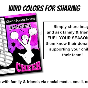 FUEL MY SEASON Fill My Meter Editable Cheer Fundraiser Fuel Our Season ...