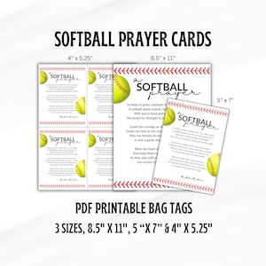 Softball Prayer Cards for Your Team's Strength and Spirit! , Softball ...