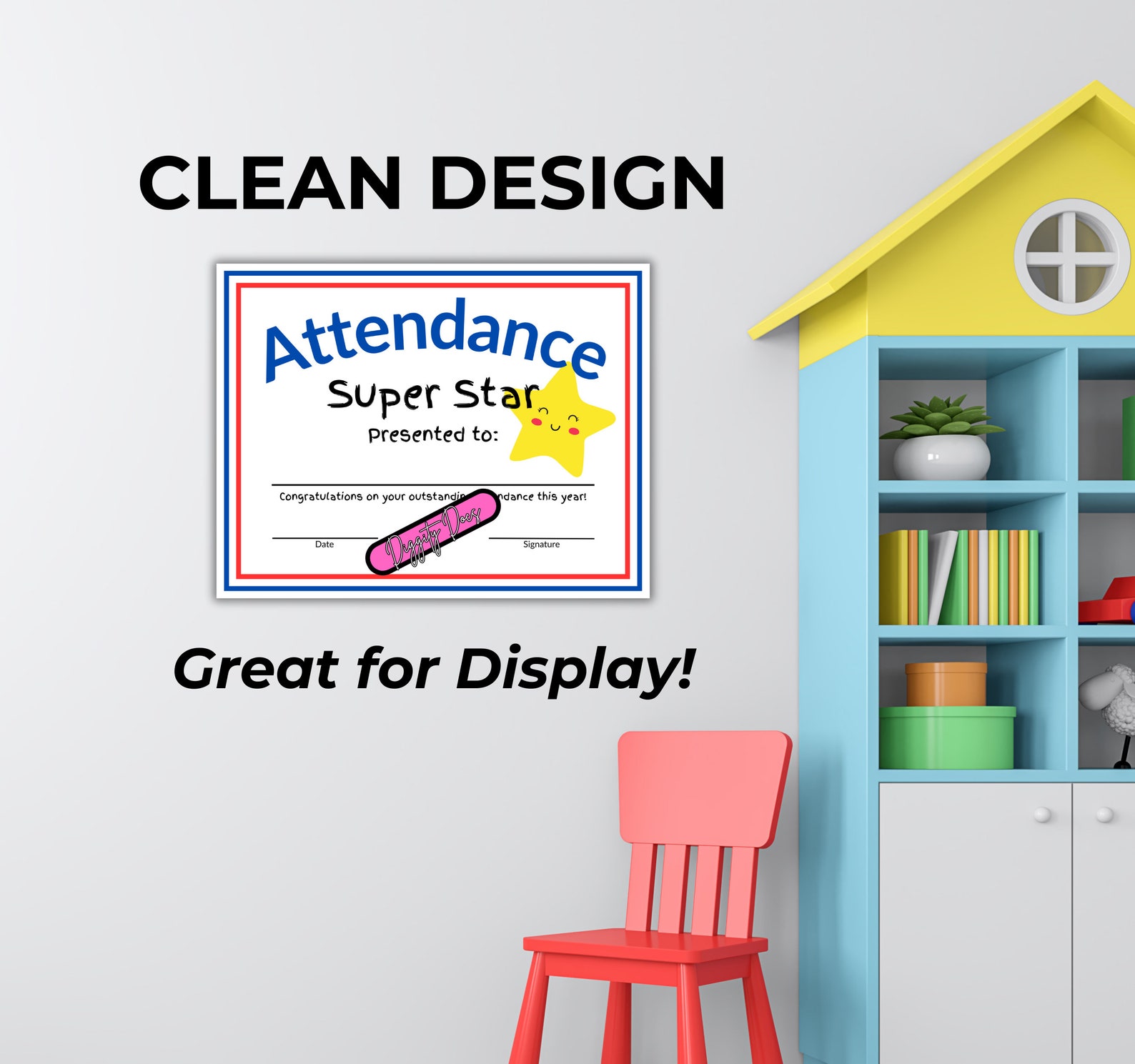 Attendance Certificate Super Star Attendance Printable PDF School ...