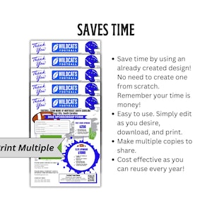 Football Sponsorship Flyer Template | Editable Canva Fundraiser Form ...