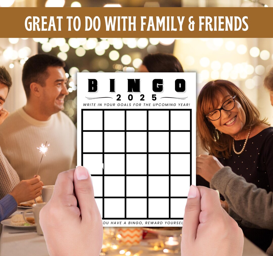 New Year’s Goals Bingo Printable PDF – Fun Goal-setting Activity for ...