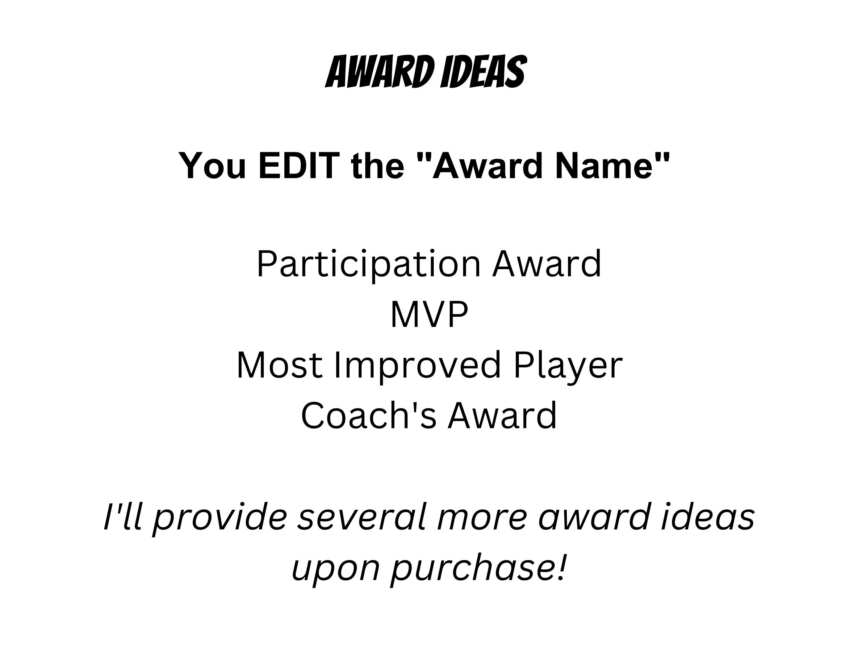 EDITABLE Track & Field Award Certificates | Track and Field Awards ...