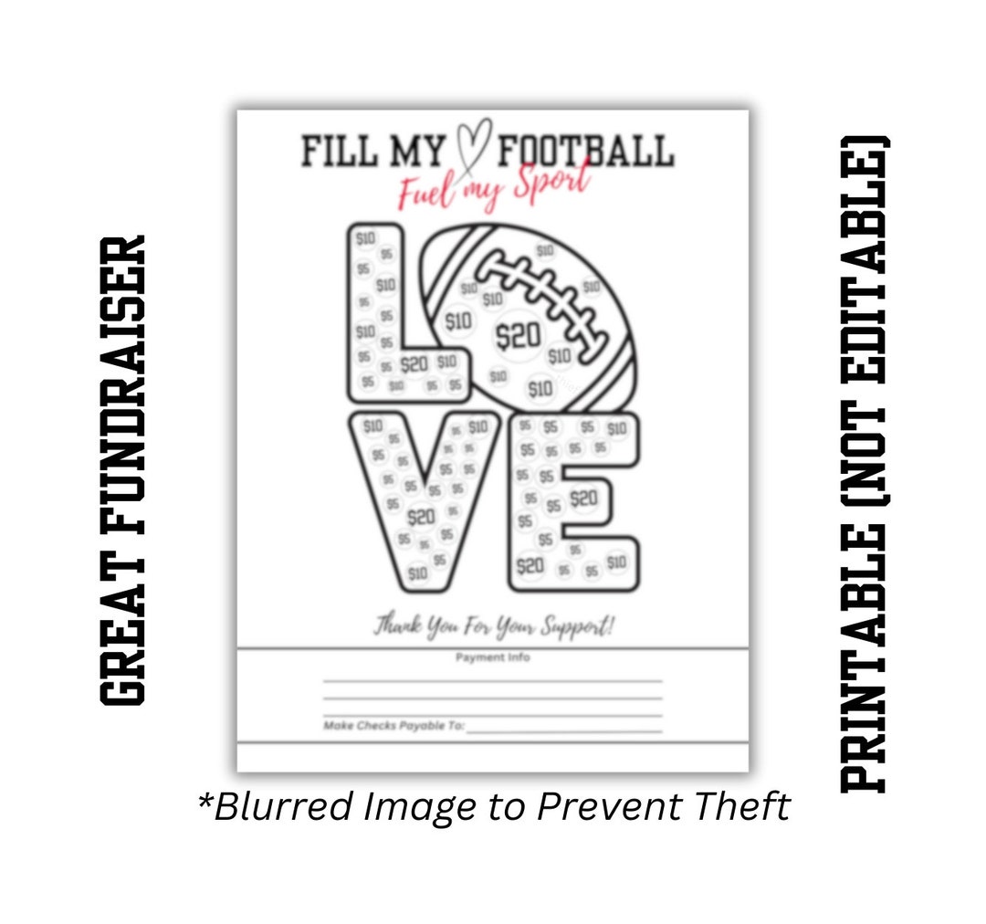 FOOTBALL FUNDRAISER | Fill My Football | Youth Football | Pee Wee ...