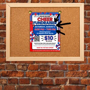 Cheer Fundraiser Editable Template, Fundraiser Even Flyer, Cheer Comp ...