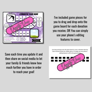 UNIQUE GYMNASTICS Fill in Fundraiser Game Board | Editable Gymnastics ...