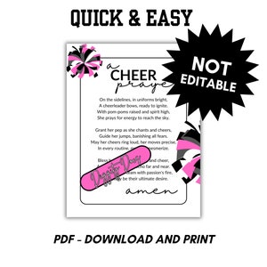 Cheer Prayer Cards: Elevate Your Cheer Journey With Inspirational ...