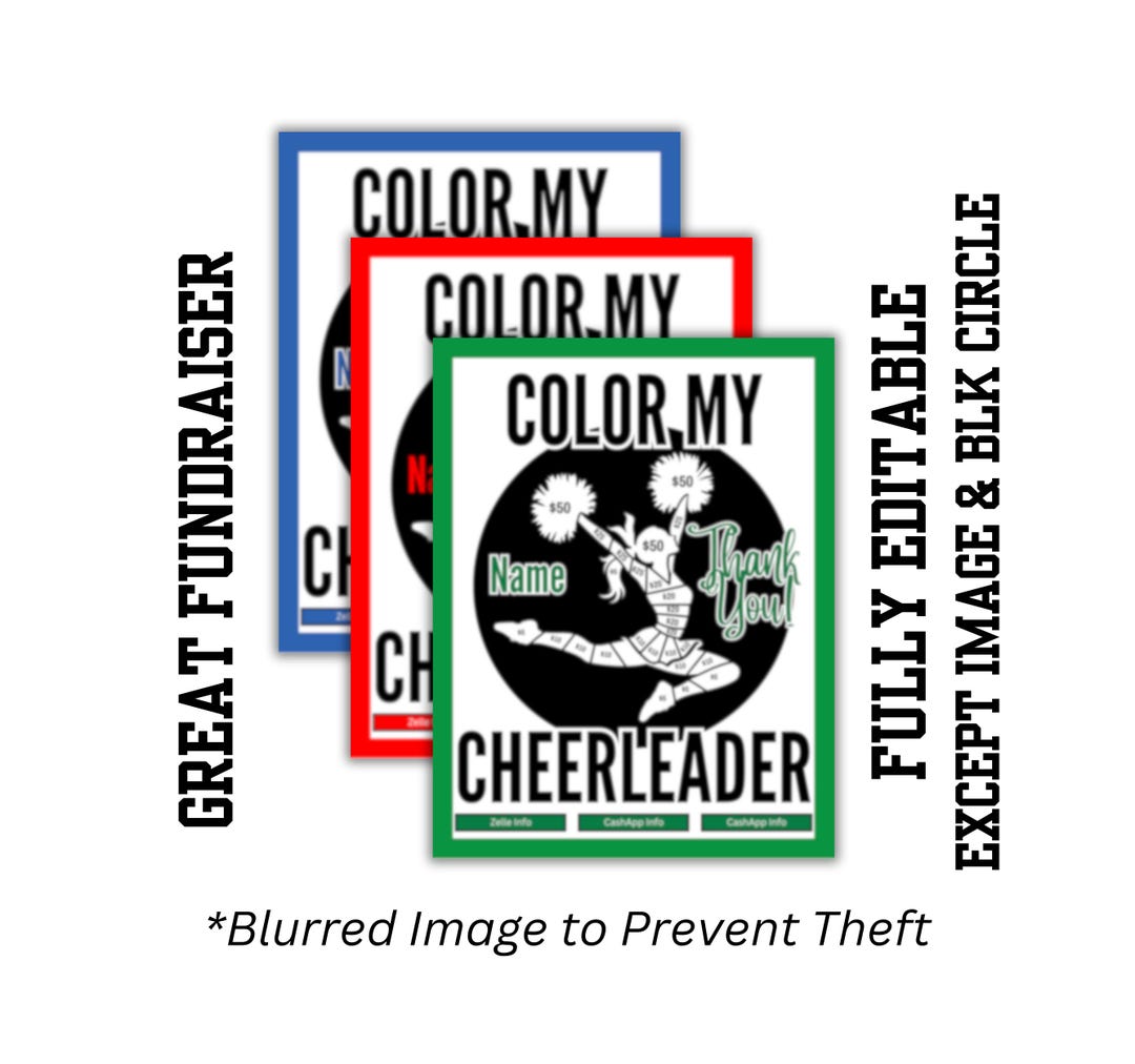 CHEER FUNDRAISER for Cheer Competitions | Editable Cheerleading ...