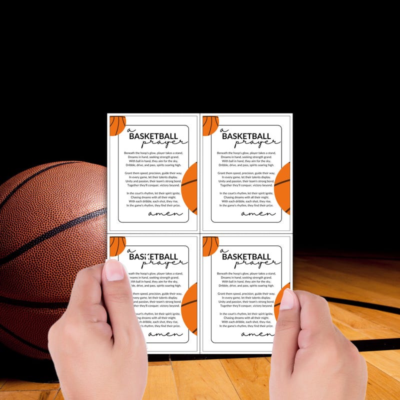 Basketball Prayer - Etsy