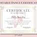DANCE CERTIFICATES | Best Overall Dancer, Top Tap Dancer, Jazz Dancer ...
