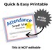 Attendance Certificate Super Star Attendance Printable PDF School ...
