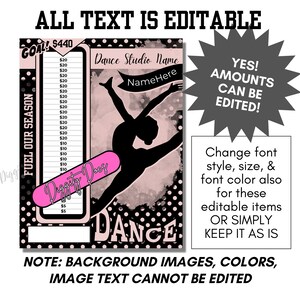 Dance Fundraiser - FUEL MY SEASON Fill My Meter Editable Template ...