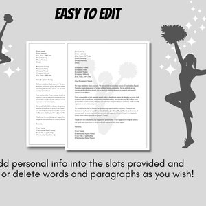 CHEER SPONSORSHIP LETTER: Customize and Support Your Local Cheer Squad ...