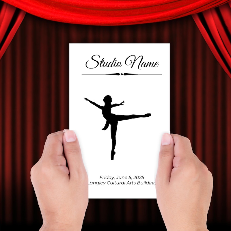 Dance Recital Program Ad - Etsy