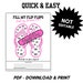 FILL MY Flip Flops SUMMER Fundraiser Printable 8.5 X 11 Color-in ...