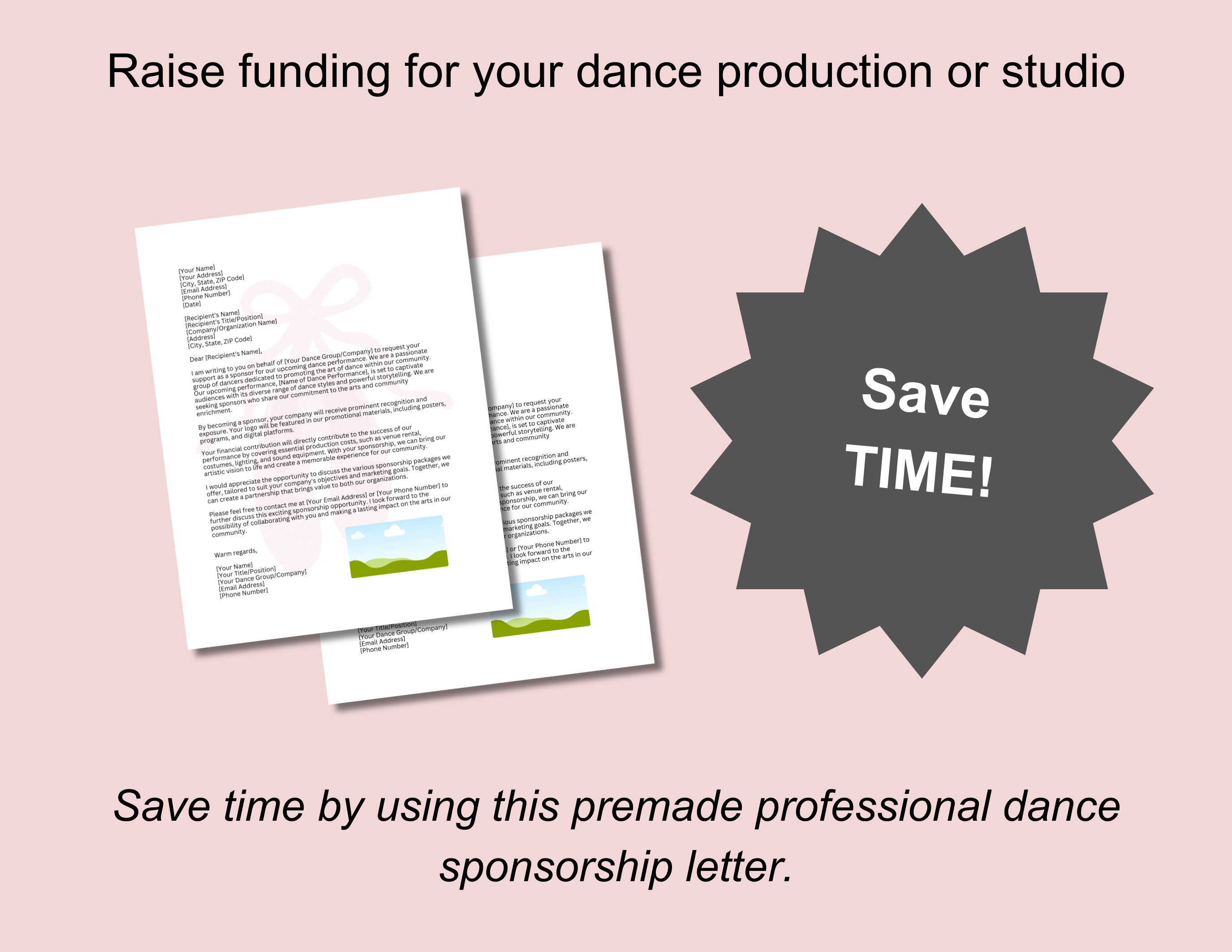 Dance Sponsorship Letter: Customize and Support the Art of Dance Dance ...