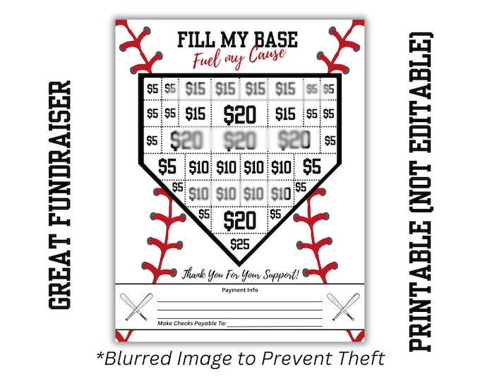FILL MY Money Tree Fundraiser | Printable 8.5" X 11" Color-in Donation ...