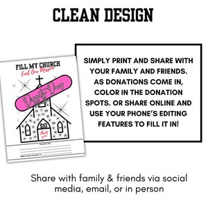 CHURCH BUILDING FUND Fundraiser Printable | Building Fundraising ...