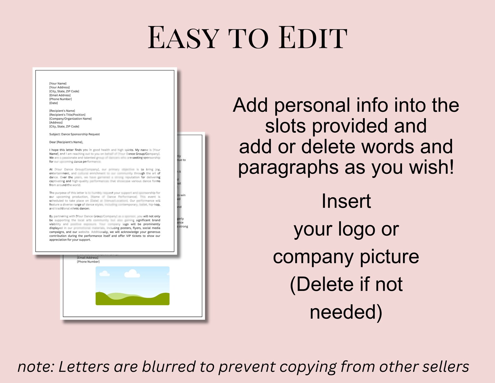 Dance Sponsorship Letter: Customize and Support the Art of Dance ...