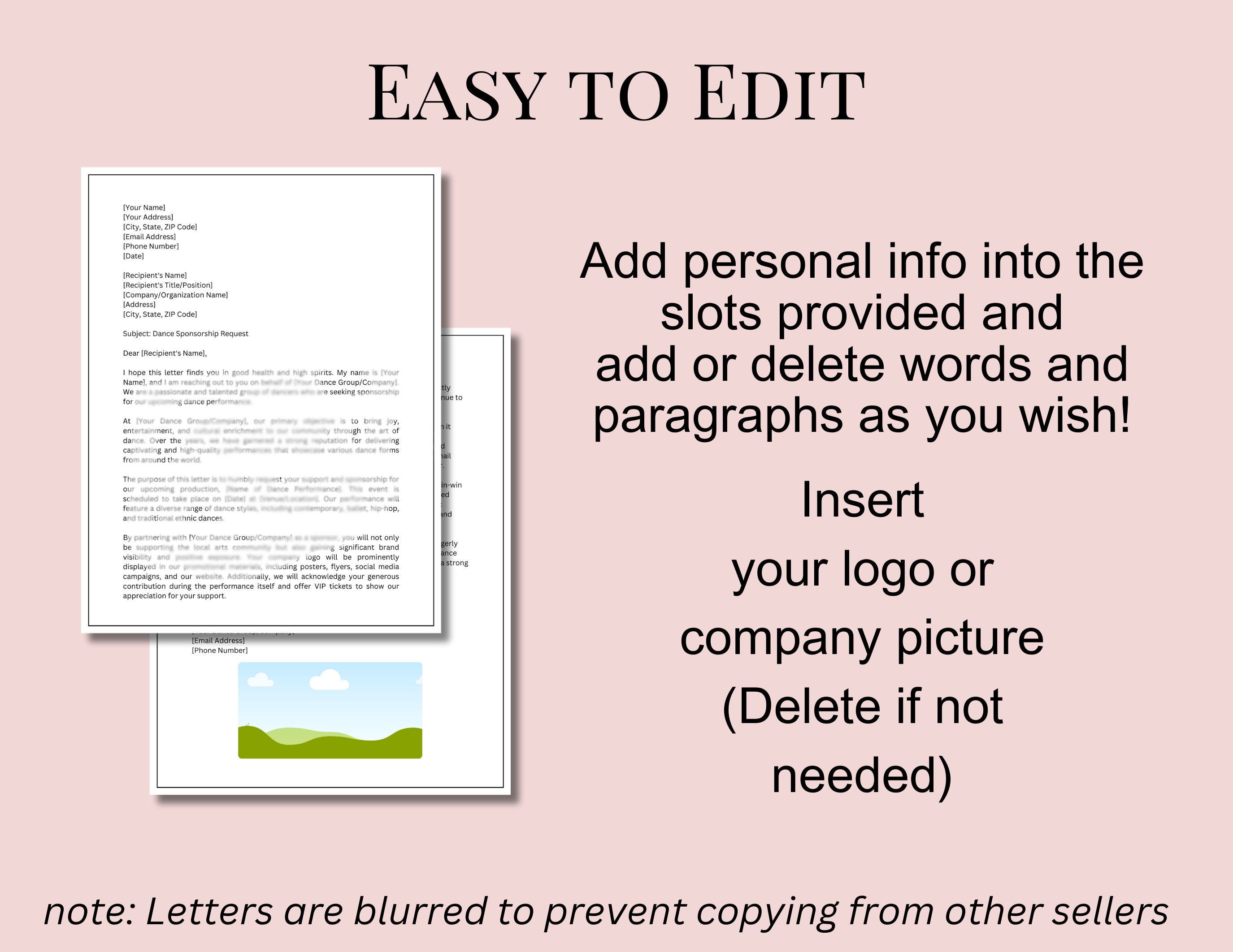 Dance Sponsorship Letter: Customize and Support the Art of Dance ...