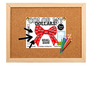 FULLY EDITABLE Cheer Fundraiser Template, Color My Dollars, Fundraising ...