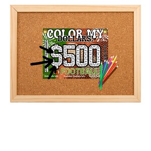 FULLY EDITABLE Color My Dollars, Fill My Football, Youth Football, Pee ...