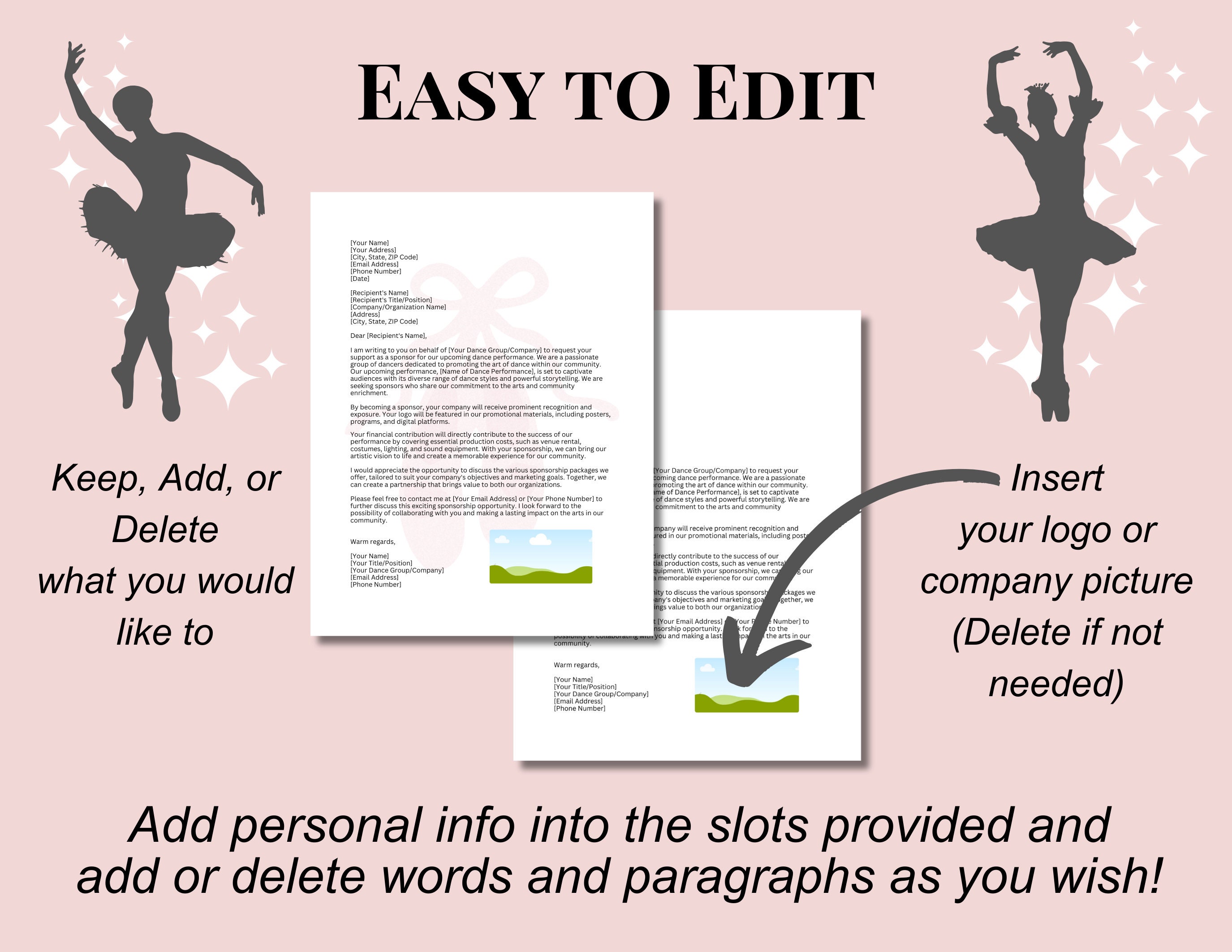 Dance Sponsorship Letter: Customize and Support the Art of Dance Dance ...