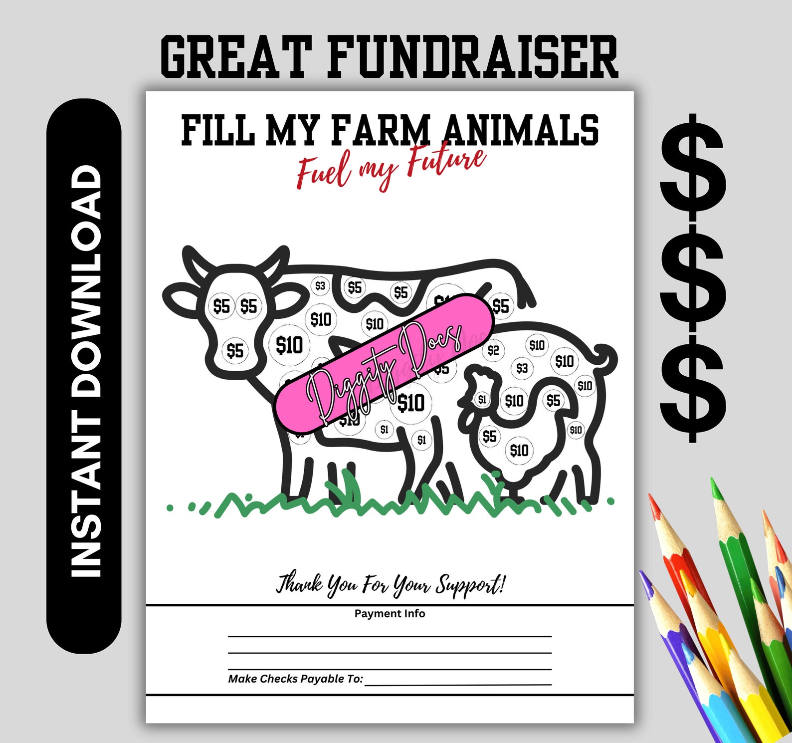 Fill My FARM ANIMALS: High School Fundraiser for Future Farmers ...