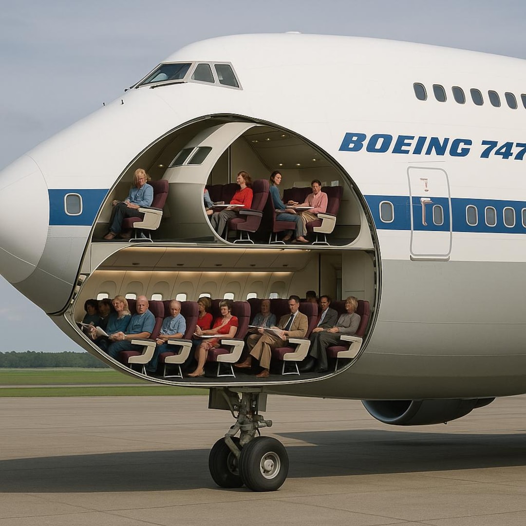 Aircraft Cross-section Boing 747-8 Cabin Layout Aircraft Interior ...