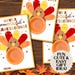 Play Doh Thanksgiving Turkey Card Tags | Printable PDF - Etsy