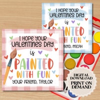 Editable Have a Colorful Valentine's Day Gift Tag Printable Crayons ...